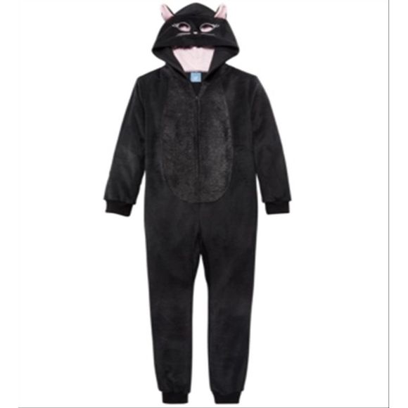 Max & Olivia | Pajamas | Max Olivia Little Big Girls Cat Coverall ...